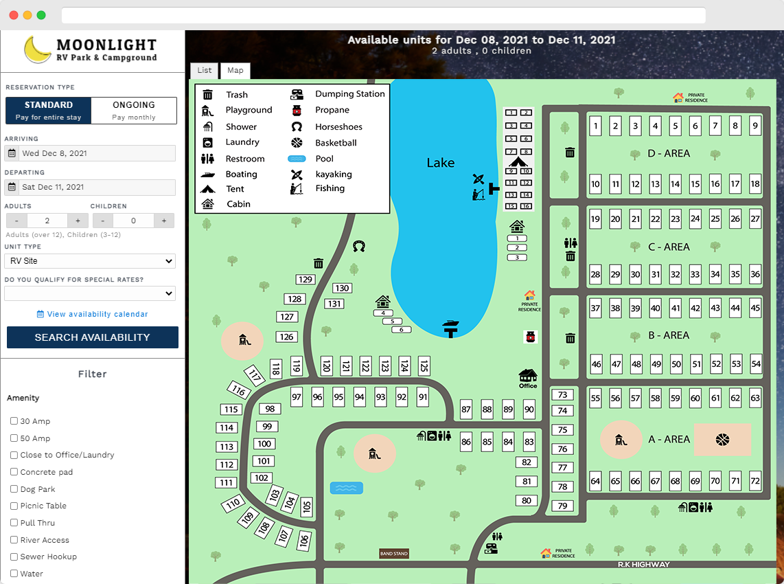 Features | Firefly Reservations